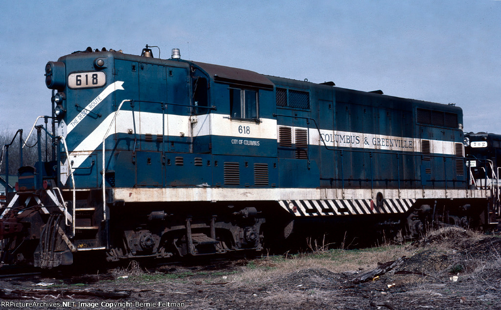 Columbus & Greenville GP7 #618, the "City of Columbus",